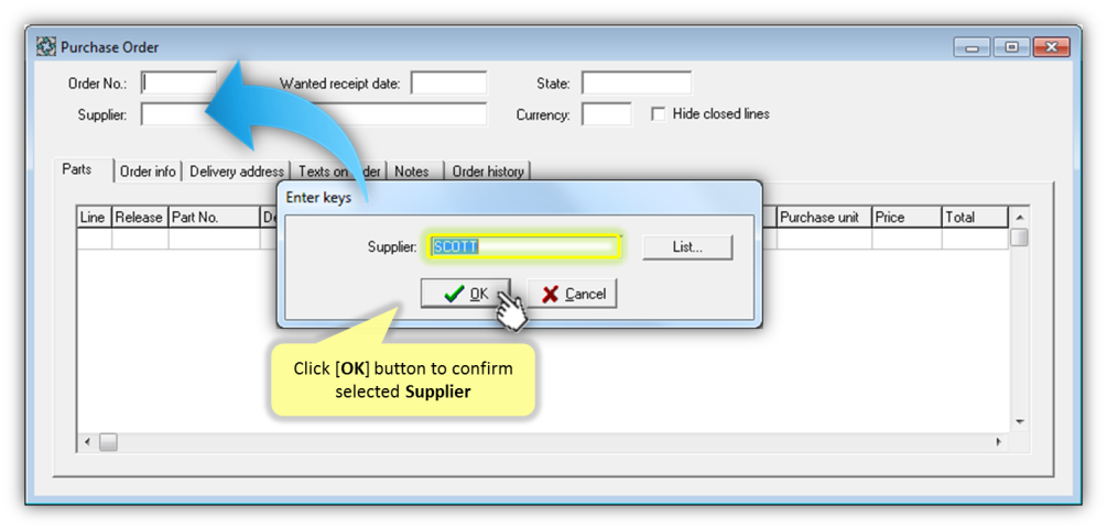 ProdMaster | How to create a new Purchase Order